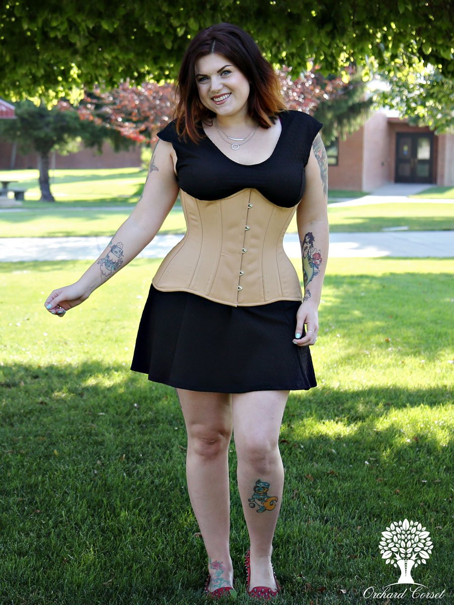 Long Hourglass Curve Plus Size Cotton Corset - CS-426 | Orchard Corset